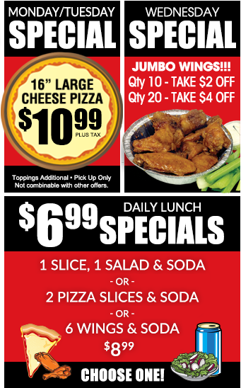 BIG SLICE PIZZA - Where Pizza & Wings Are Our Specialties! | Big Slice ...